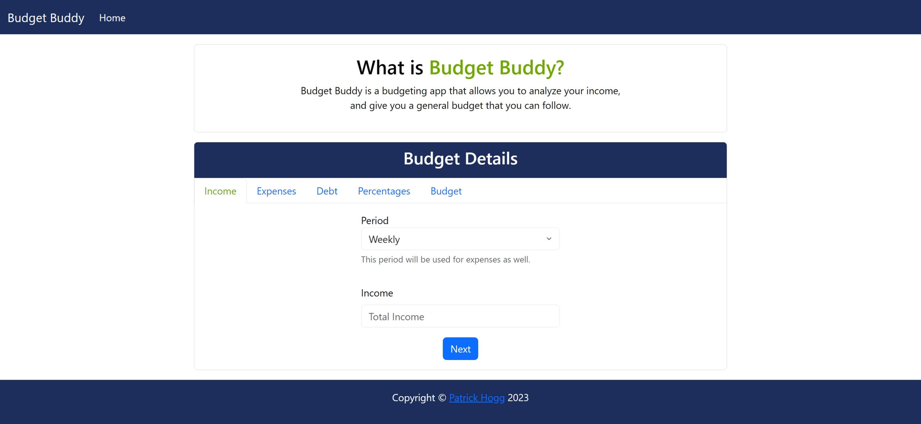 Patrick Hogg's Portfolio